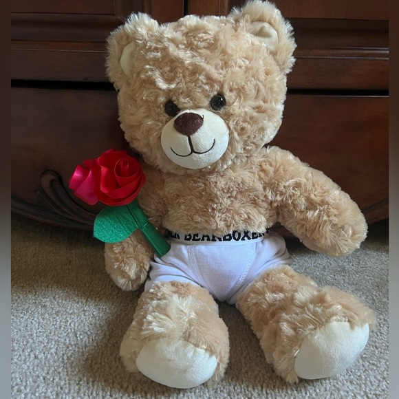 Build-A-Bear | Toys | Buildabear With Roses And Boxers | Poshmark